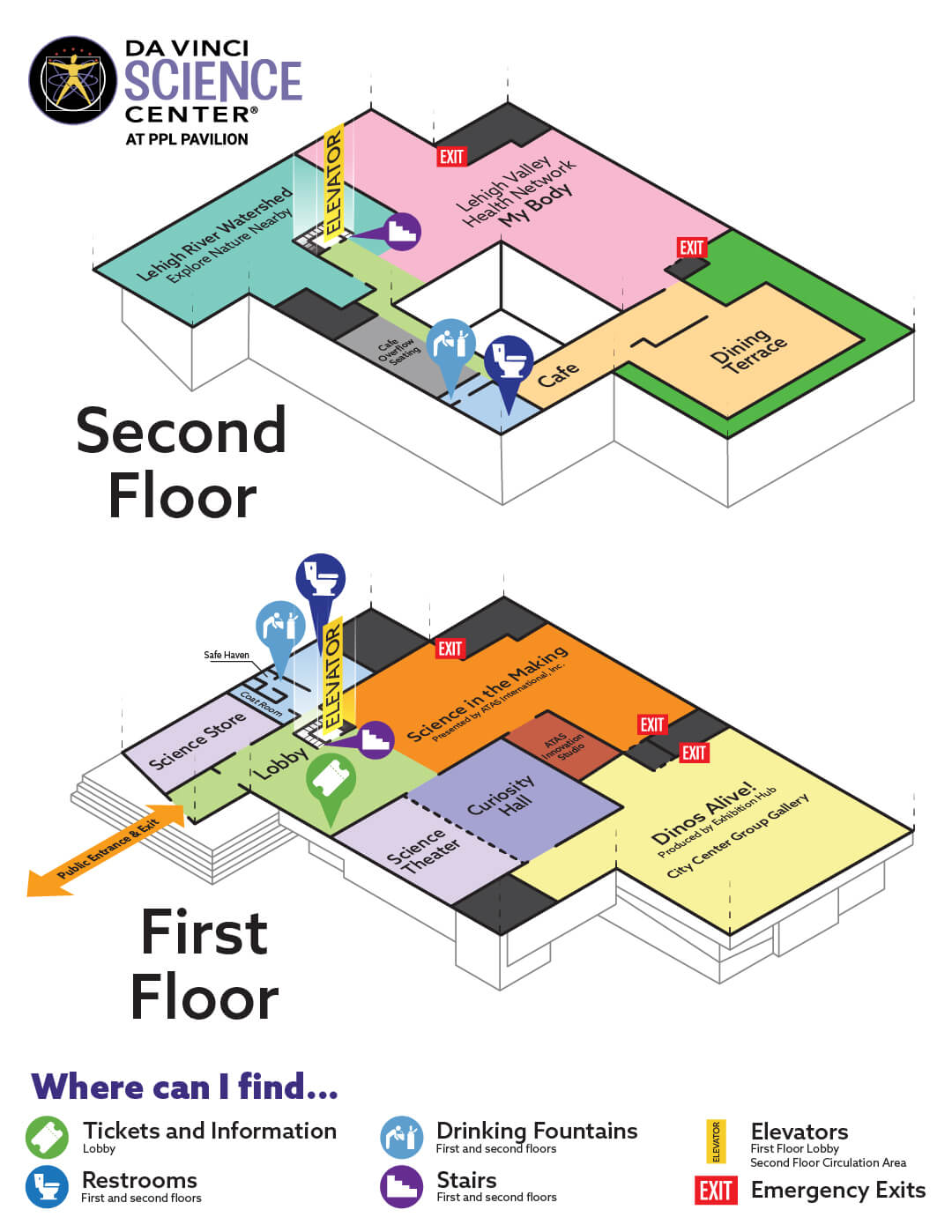 Guest Map - Da Vinci Science Center - Da Vinci Science Center