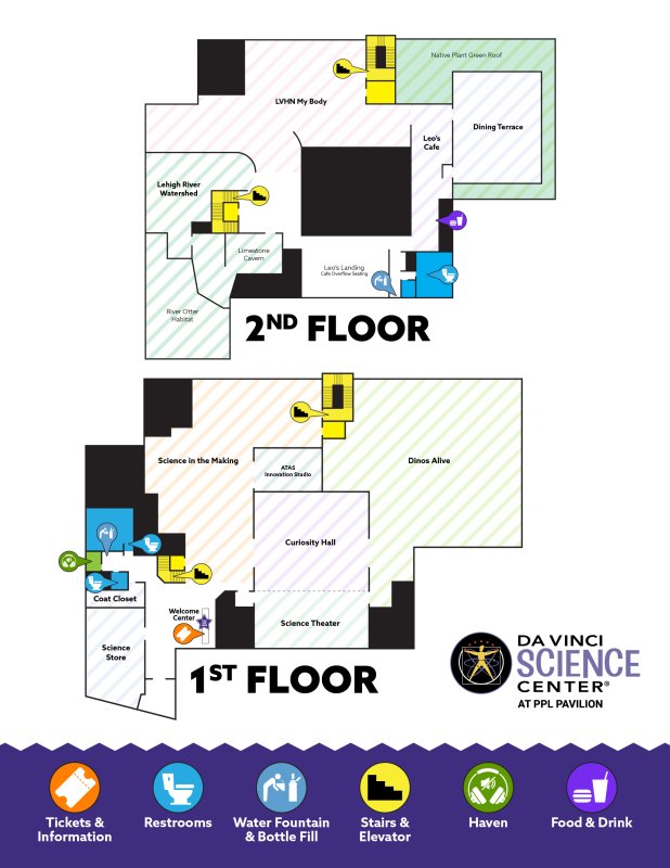Guest Map - Da Vinci Science Center